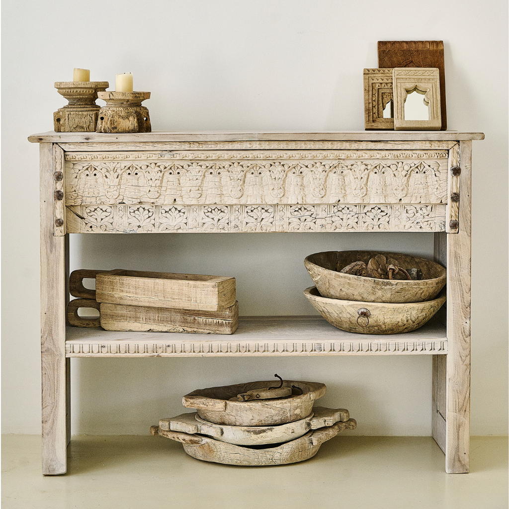 Handcarved Panel Console | BHM Home
